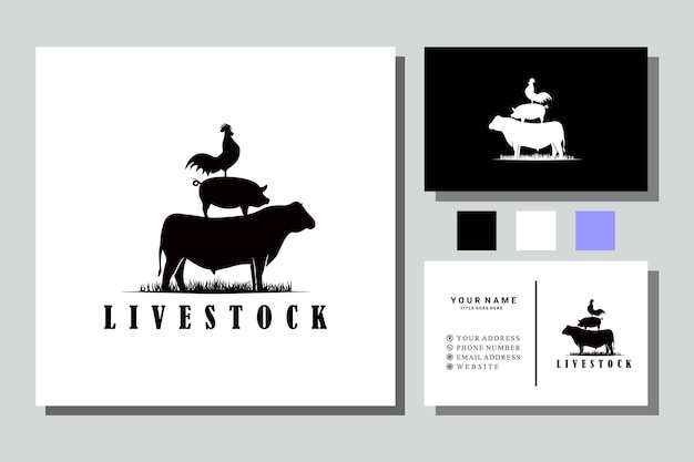 Iconic Livestock Silhouettes: A Timeless Visual Identity | Jiffy Designs