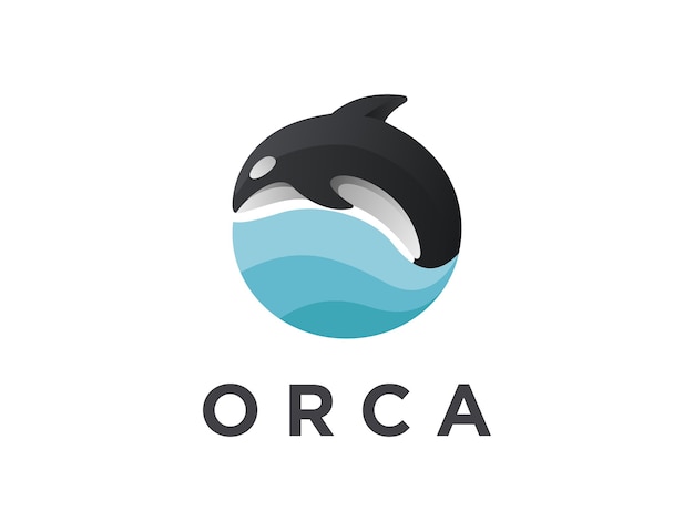 Captivating Orca Silhouette Against Serene Waves | Jiffy Designs