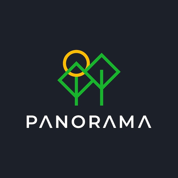 Vibrant Panoramic Nature Logo Design | Jiffy Designs