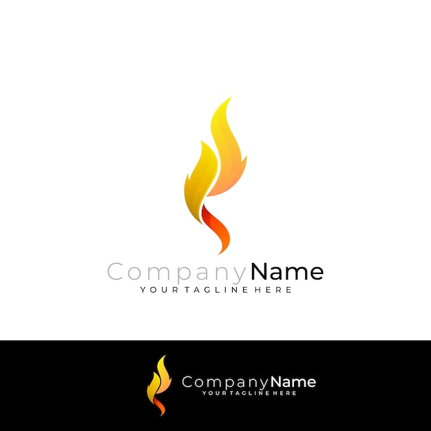 Vibrant Flame Emblem with Elegant Typographic Branding | Jiffy Designs