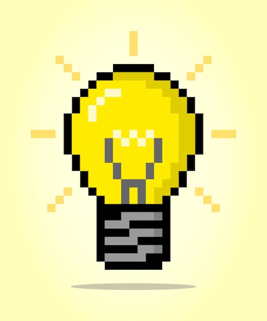 Glowing Pixel Art Light Bulb Illuminates Bright Ideas | Jiffy Designs