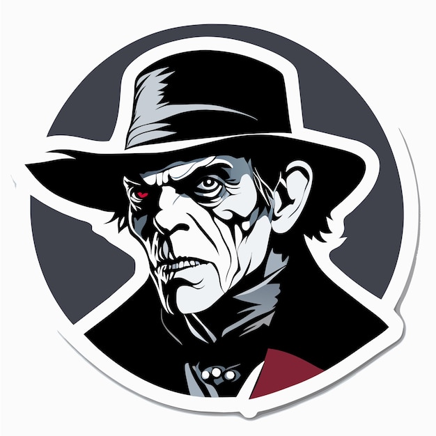 Mysterious Cowboy in Iconic Black and White Portrait | Jiffy Designs