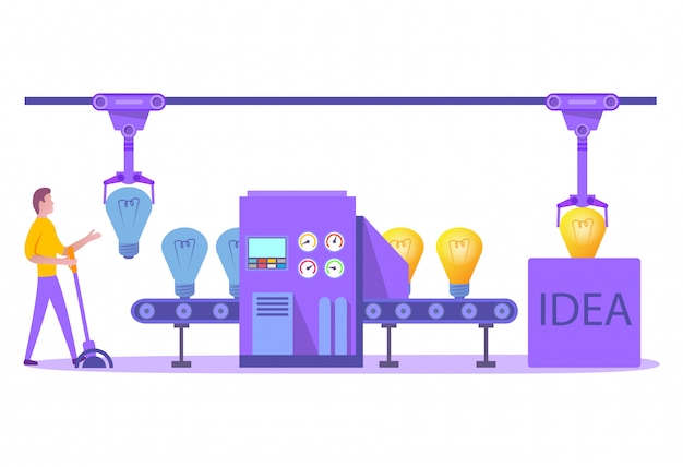 Innovative Workspace with Vibrant Lighting and Idea Generation | Jiffy ...