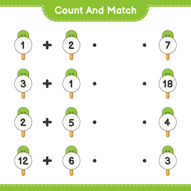 Vibrant Mushroom Math Matching Game | Jiffy Designs