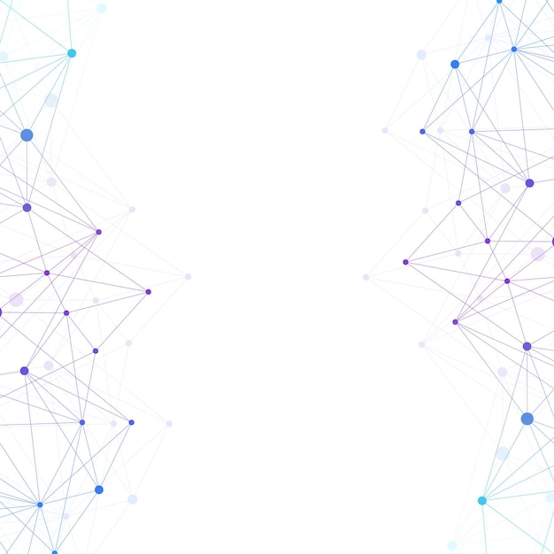 Captivating Geometric Network of Interconnected Nodes | Jiffy Designs