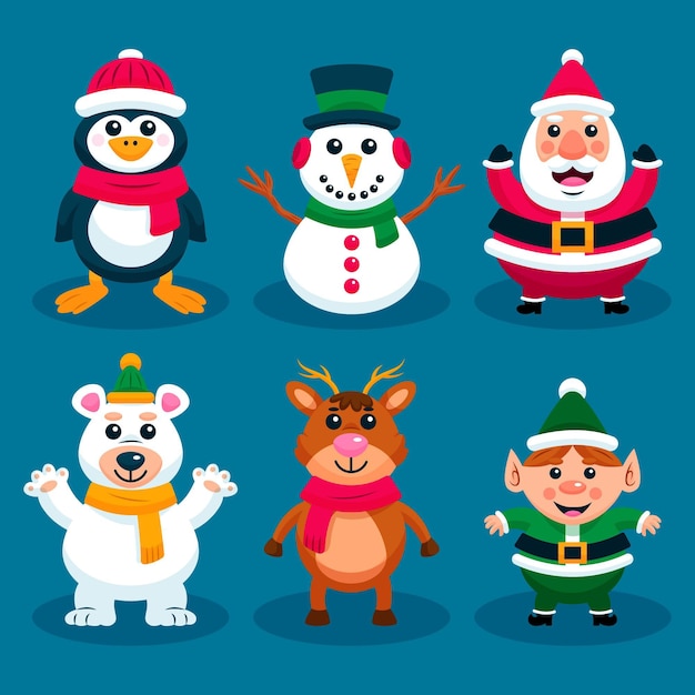 Charming Christmas Characters: A Delightful Holiday Collection | Jiffy ...