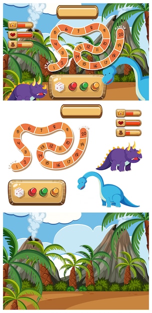 Colorful Dinosaur-Themed Board Game Collection | Jiffy Designs