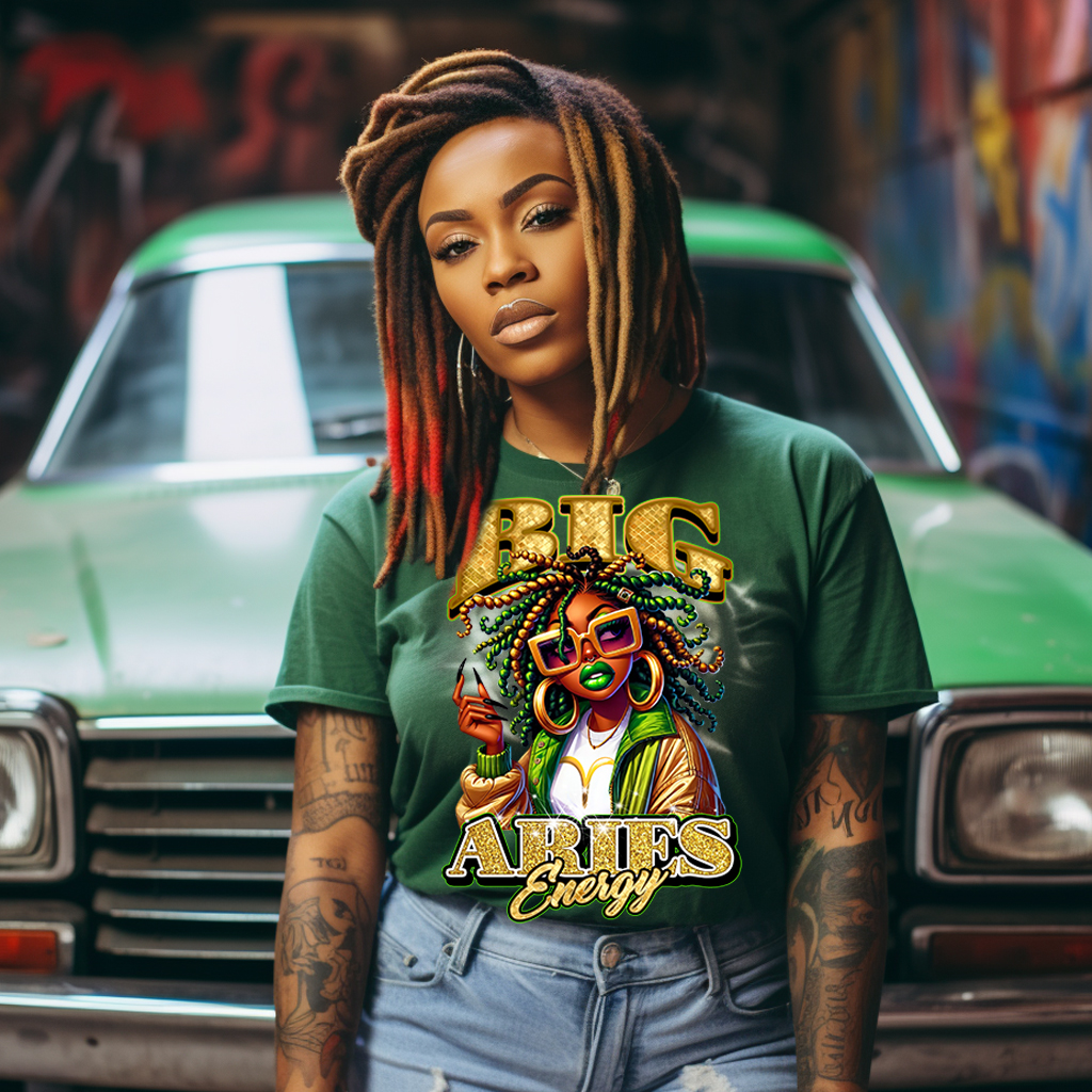 'Big Aries Energy' Vibrant Zodiac-Inspired Illustration with ...