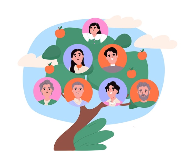 Vibrant Tree of Diverse Faces Showcasing Unity and Inclusion | Jiffy ...