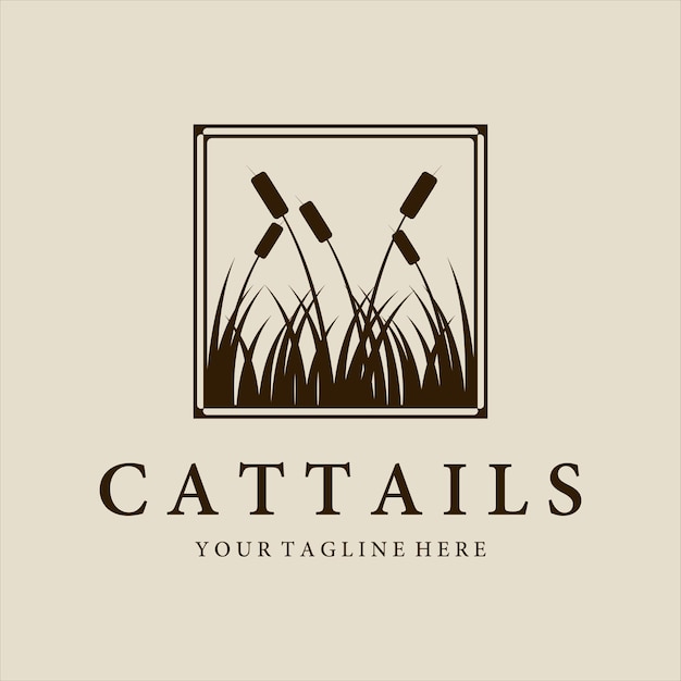 Elegant Cattails Framed in Minimalist Design | Jiffy Designs