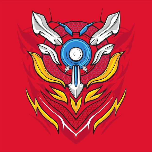 Powerful Mythical Emblem with Striking Design Elements | Jiffy Designs
