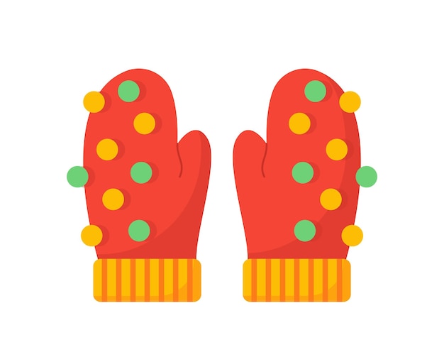 Vibrant Polka Dot Mittens - Cozy Winter Accessories | Jiffy Designs