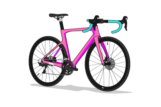 Vibrant Cycling Masterpiece: Sleek, High-Performance Road Bike | Jiffy ...
