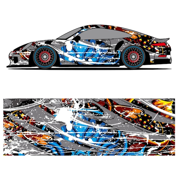 Vibrant Graffiti-Inspired Race Car Design | Jiffy Designs