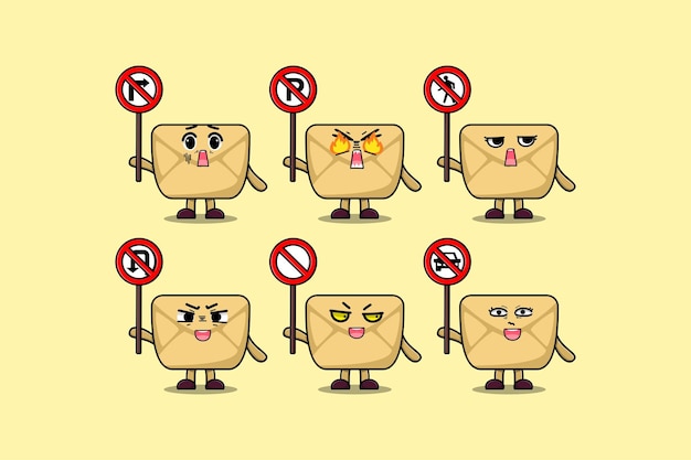 Comical Bread Characters Holding Prohibition Signs | Jiffy Designs