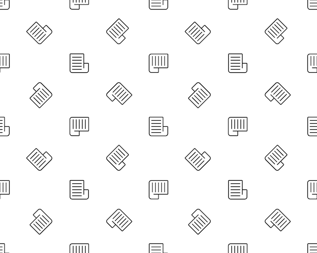 Minimalist Document Icons Seamless Pattern | Jiffy Designs