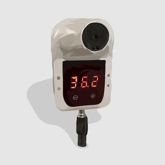 Compact Digital Thermometer with Bold LED Display | Jiffy Designs