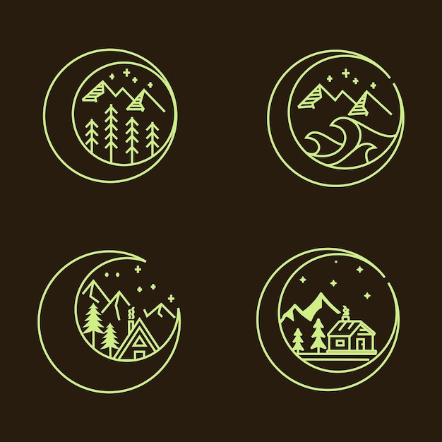 Versatile Nature-Inspired Emblem Collection for Diverse Applications ...
