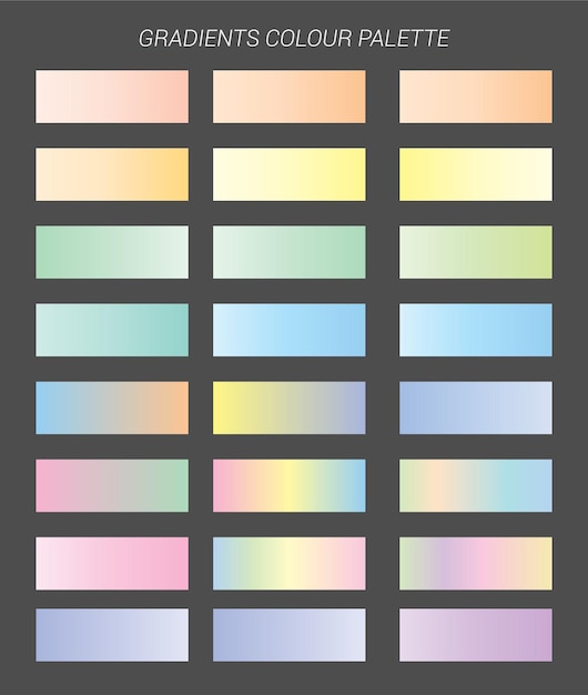 Vibrant Gradient Color Palette with Soft, Blended Hues | Jiffy Designs