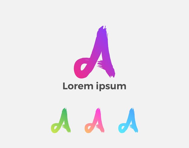 Vibrant Artistic Monogram with Playful Brush Strokes | Jiffy Designs