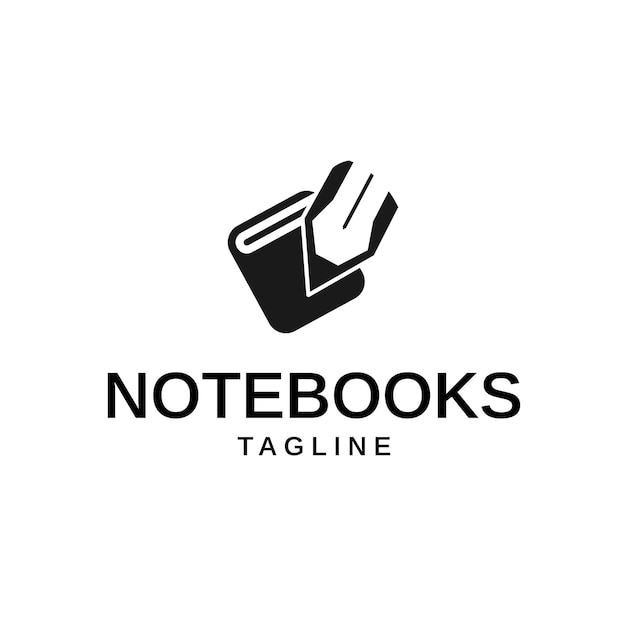 Sleek and Sophisticated Notebook Logo with Minimalist Design | Jiffy ...