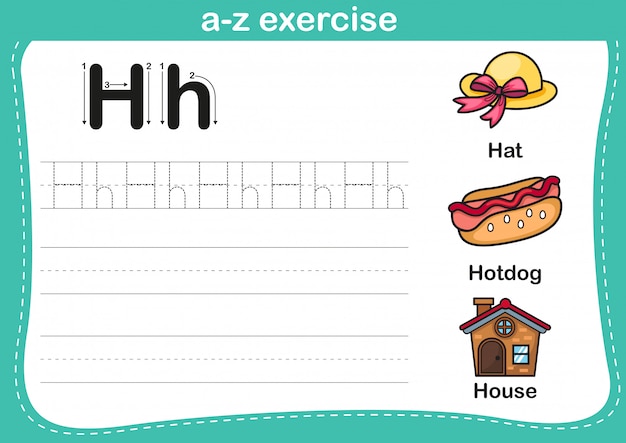 Vibrant Alphabet Exercise: Discover the Letter H | Jiffy Designs
