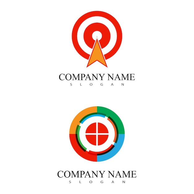 Vibrant Target and Bullseye Logos for Branding Excellence | Jiffy Designs