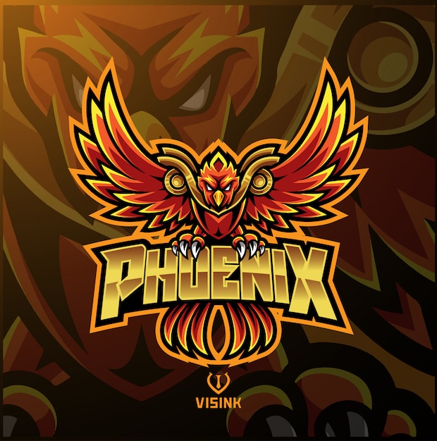 Fierce and Fiery Phoenix Emblem Shines Bright | Jiffy Designs
