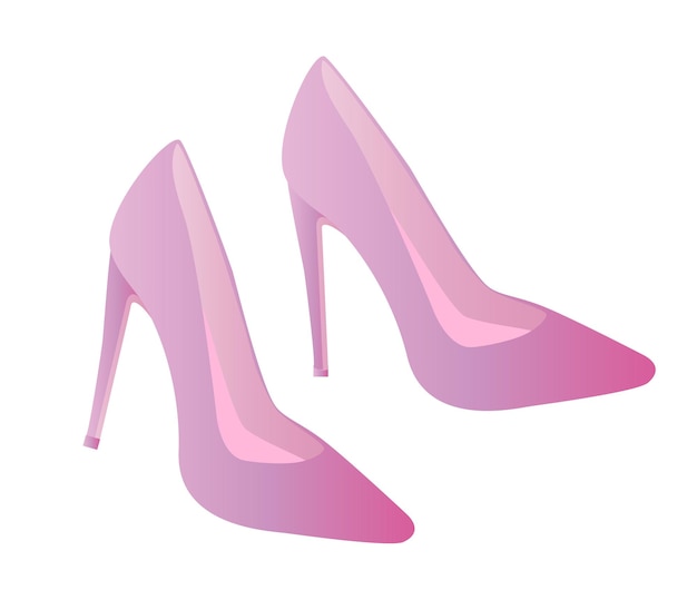 Elegant Gradient Pink High Heels with Sleek Silhouette | Jiffy Designs