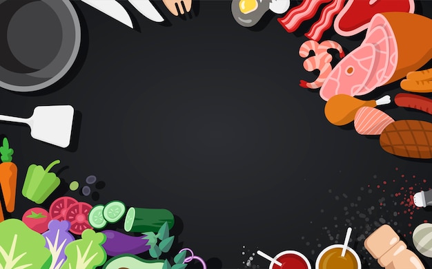 Vibrant Culinary Collage: A Feast for the Eyes | Jiffy Designs