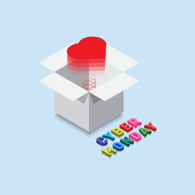 Vibrant Heart-Shaped Surprise Emerging from Gift Box | Jiffy Designs