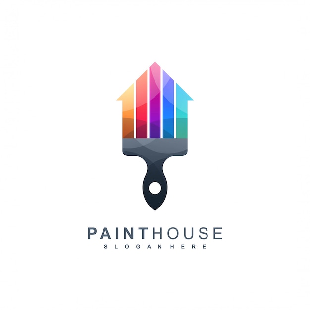 Vibrant Paintbrush Logo for Modern Design Studio | Jiffy Designs