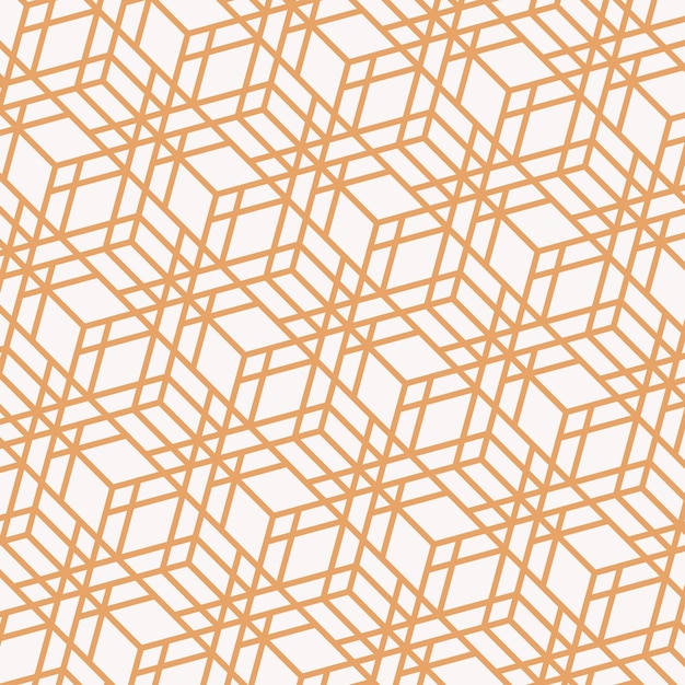Geometric Copper Lines on a Cream Background Pattern | Jiffy Designs