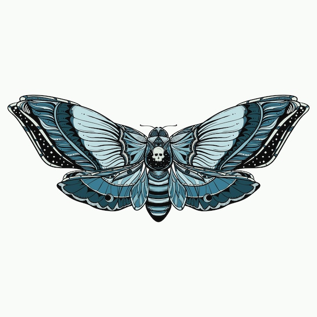 Majestic Moth with Intricate Wing Patterns | Jiffy Designs
