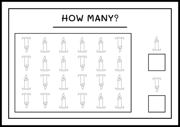 Engaging Visual Puzzle: Counting Candles in a Captivating Illustration ...