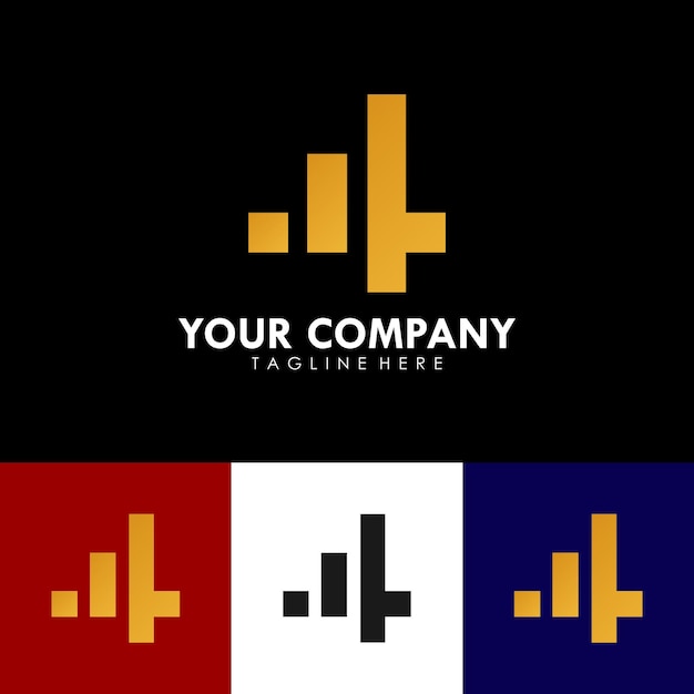 Vibrant Corporate Bar Graph Logo Designs in Contrasting Colors | Jiffy ...