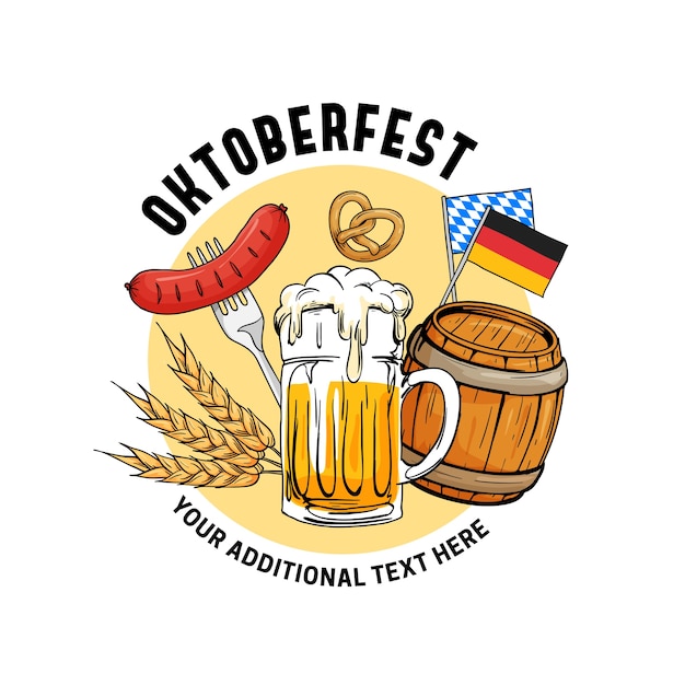 Vibrant Oktoberfest Celebration with Traditional Symbols | Jiffy Designs