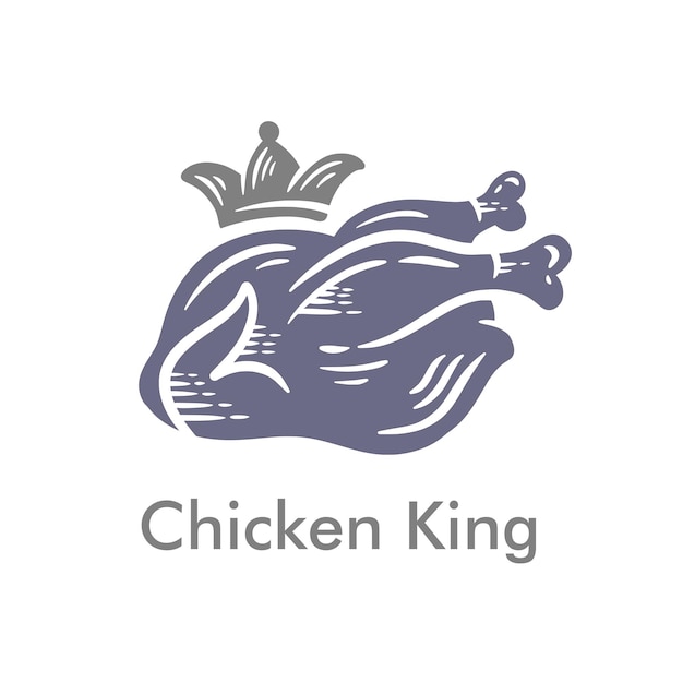 Regal Poultry Monarch: Majestic Chicken Illustration | Jiffy Designs