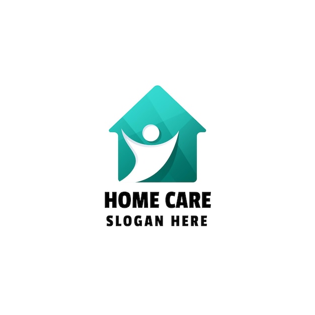 Caring Home Support Icon with Uplifting Slogan | Jiffy Designs