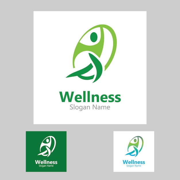 Vibrant Wellness Icon Featuring Stylized Human Figure | Jiffy Designs