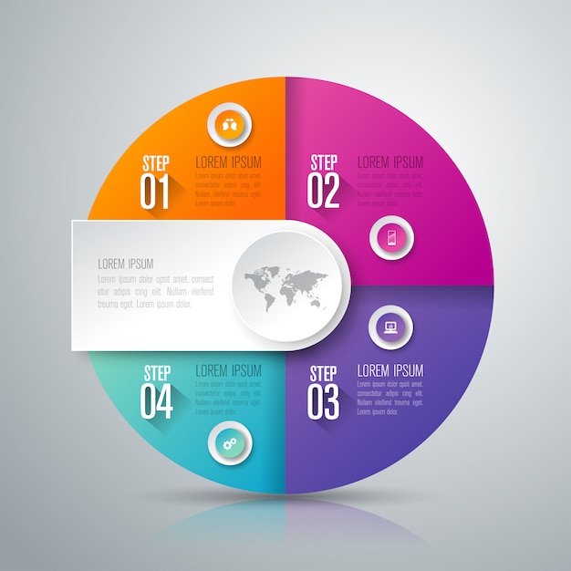 Vibrant Pie Chart with Informative Infographic Elements | Jiffy Designs