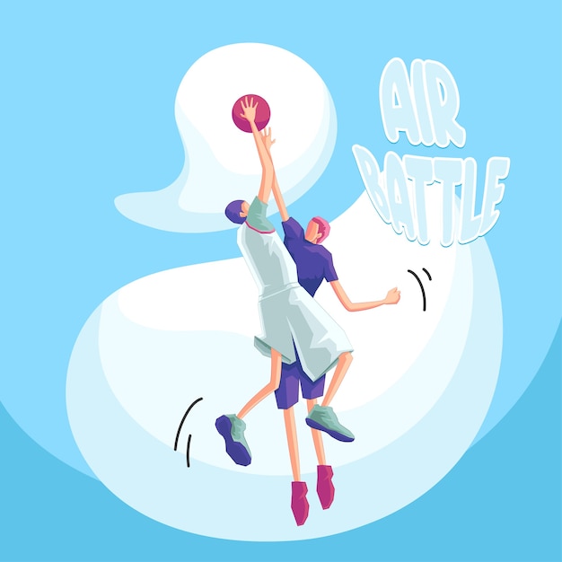 Dynamic Basketball Slam Dunk Illustration | Jiffy Designs