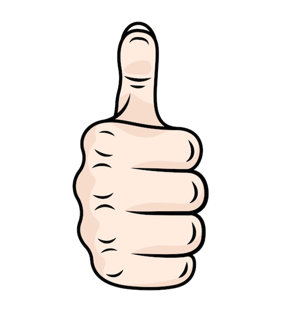 Uplifting Gesture: A Positive Hand Signal in Simple Style | Jiffy Designs