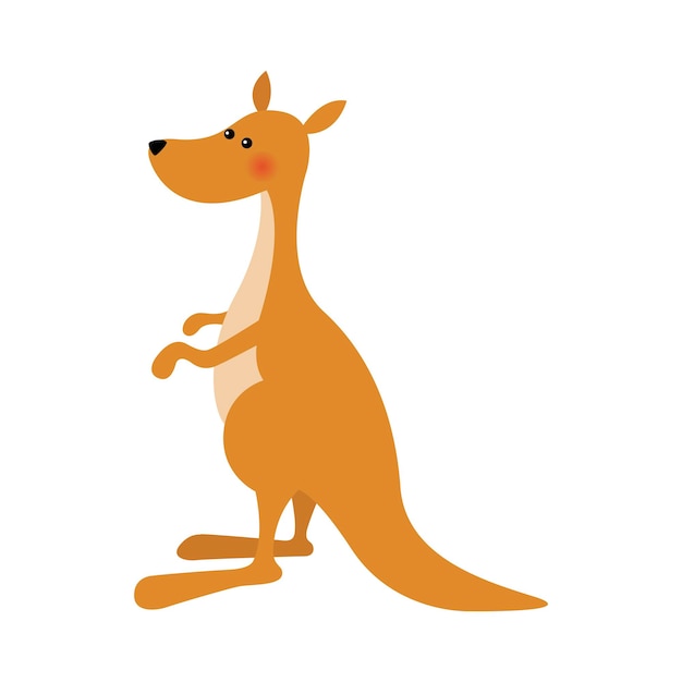 Cheerful Kangaroo: A Vibrant Mascot for Any Design | Jiffy Designs