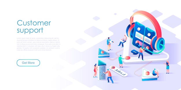 Vibrant Illustration of Collaborative Customer Service Support | Jiffy ...