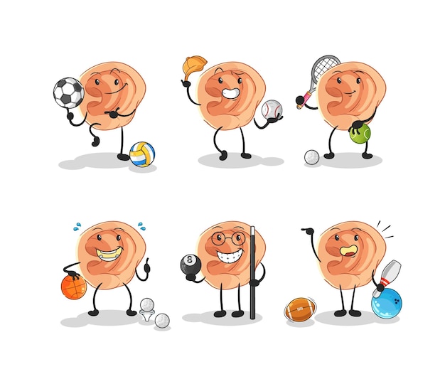 Vibrant Collection of Playful Bagel Mascot Characters | Jiffy Designs