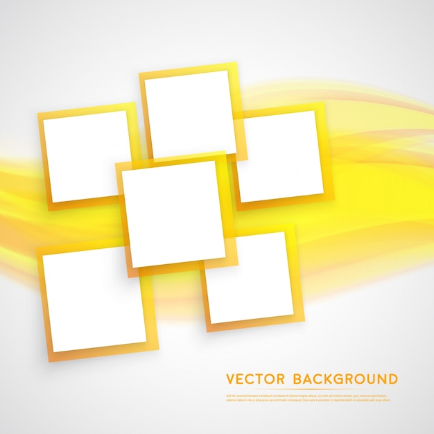 Abstract Yellow Frames Background with Empty Placeholders | Jiffy Designs