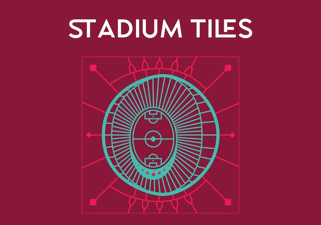 Striking Stadium Tile Design with Radial Patterns | Jiffy Designs