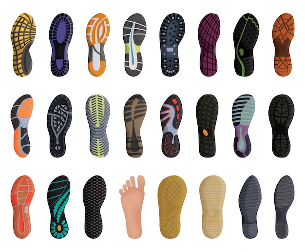 Diverse Collection of Vibrant Shoe Soles and Treads | Jiffy Designs