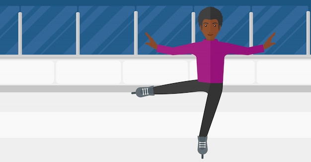 Animated Figure Performing Graceful Ice Skating Routine | Jiffy Designs